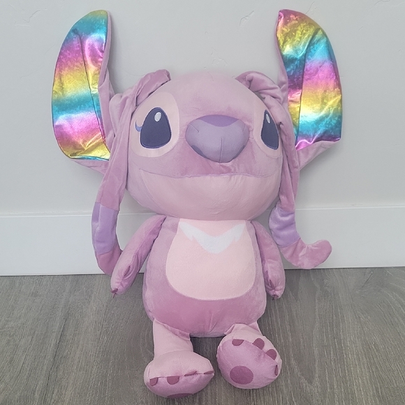 Disney | Toys | Disney Lilo Stitch Jumbo 32 Inch Plush Angel | Poshmark